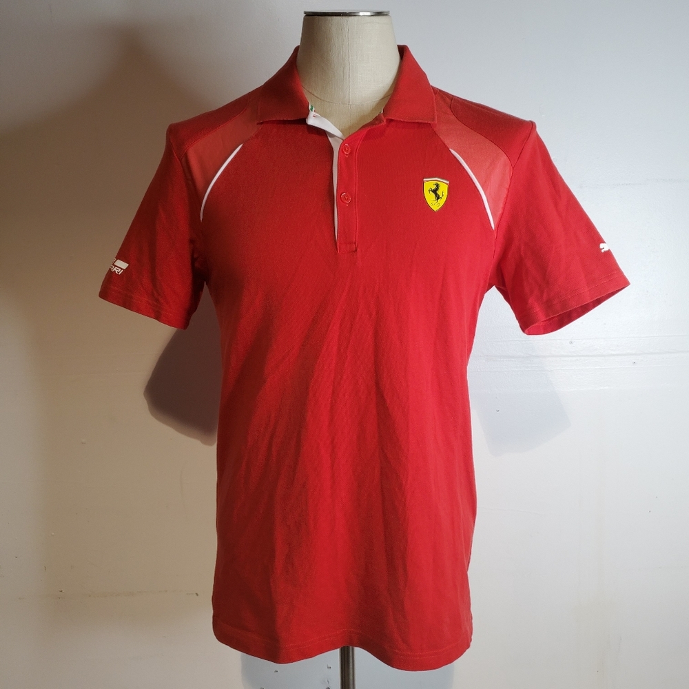 Puma Scuderia Ferrari Polo Shirt 3 Button Ferrari - Gem
